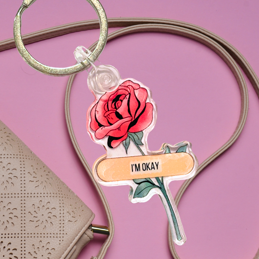 I'M OKAY KEYCHAIN – DEATH CRAFTS FOR CUTIE